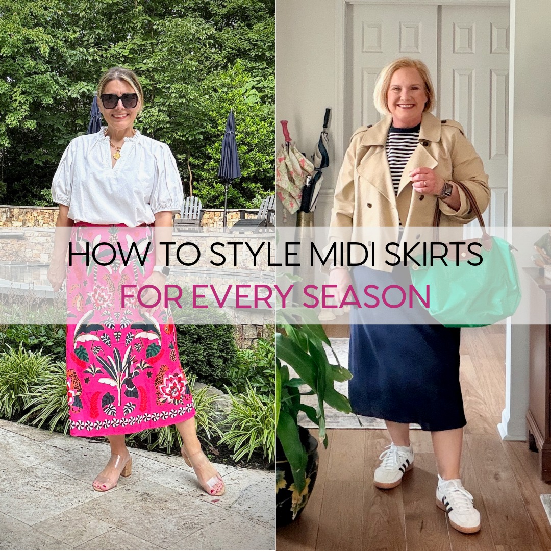 How to Style Midi Skirts in Every Season for Women Over 50 - Style ...
